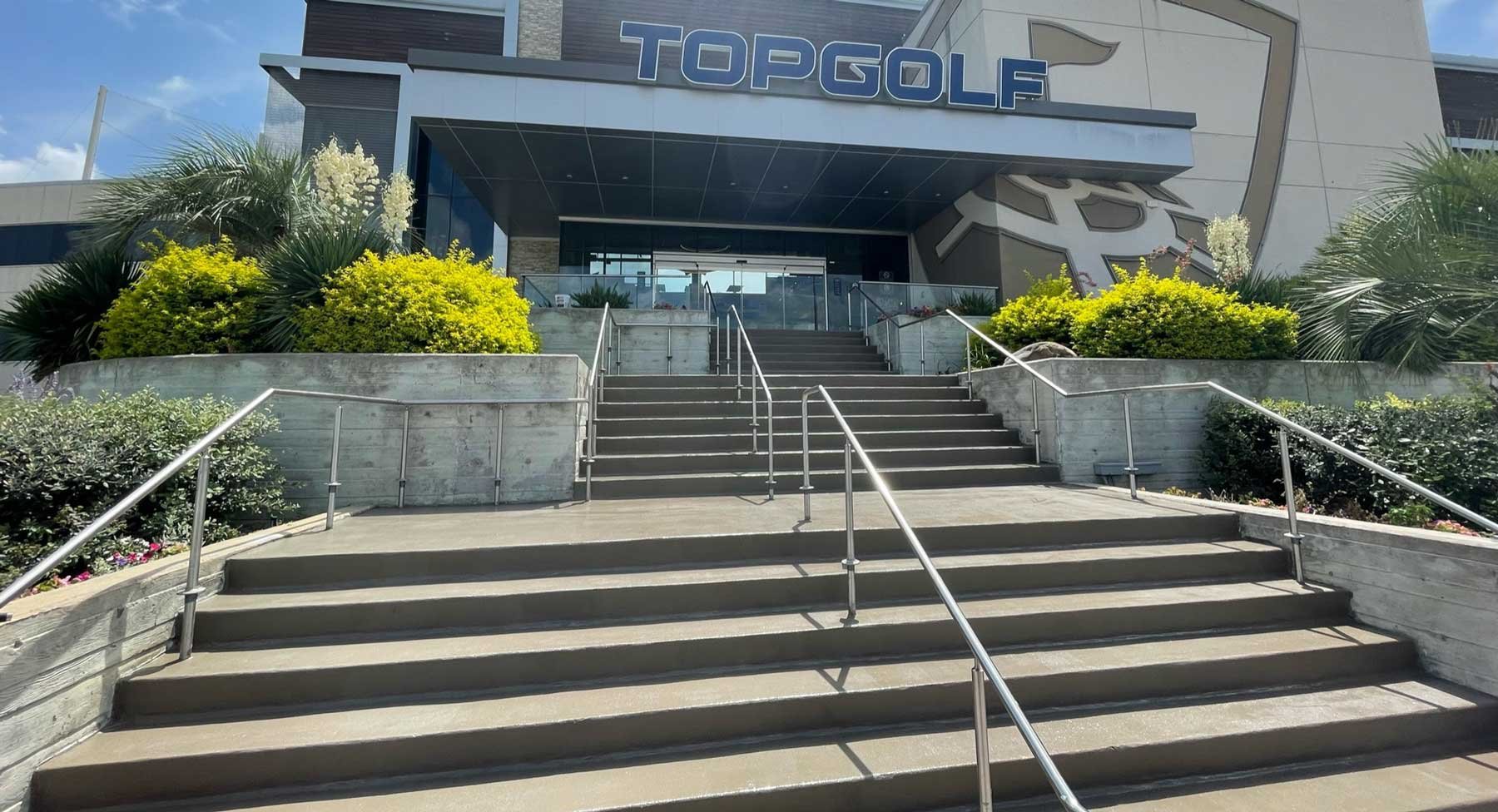 TopGolf Entry Stair Restoration Program | Resinwerks Case Study